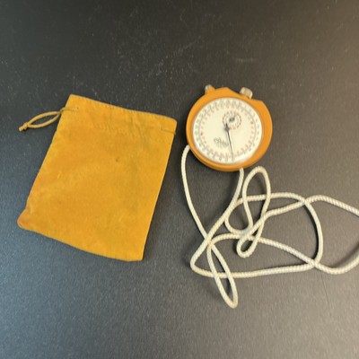 Aristo Apollo 200 Vtg Wind Up Stop Watch 1/10 Timer Works W/Pouch Great ...
