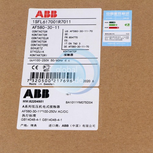 1PCS NEW ABB contactor AF580-30-11 1SFL617001R7011 100-250V | eBay