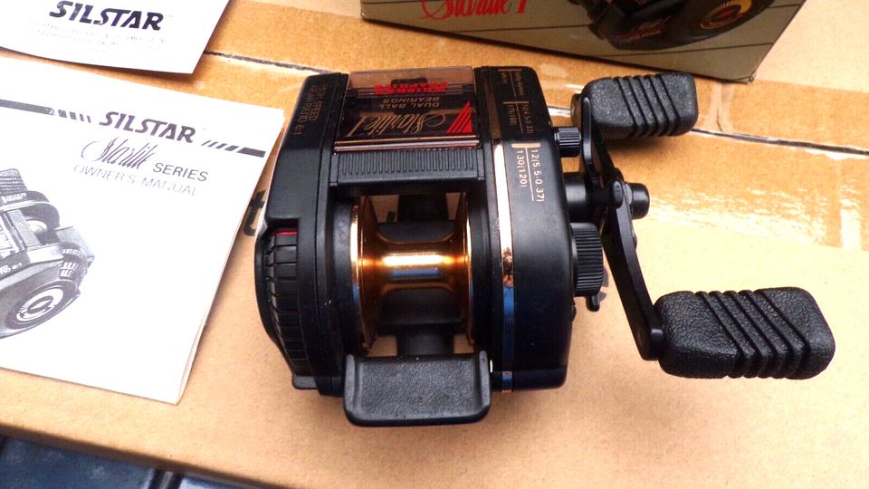 NOS - VINTAGE SILSTAR FISHING REEL W/ BOX - STARLITE 1 - SUPER CLEAN ...