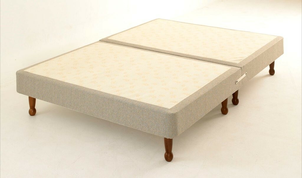 Low Shallow Fabric Divan Bed Base on Legs 3ft, 4ft 4'6ft 5ft & 6ft Many ...