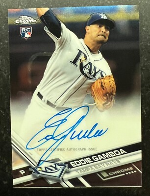 2017 Topps Chrome Rookie Autograph Eddie Gamboa | eBay