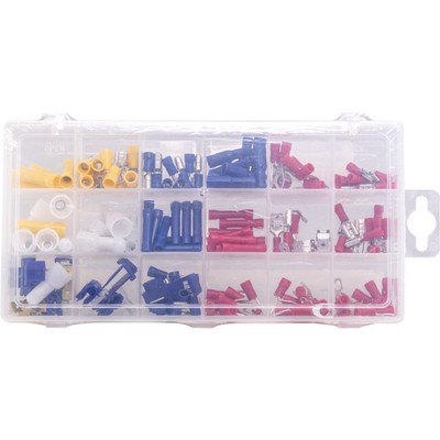 TK160 Mixed Terminal Kit 160 Pack Assorted Crimp Plastic Case 160PK MIXED | eBay