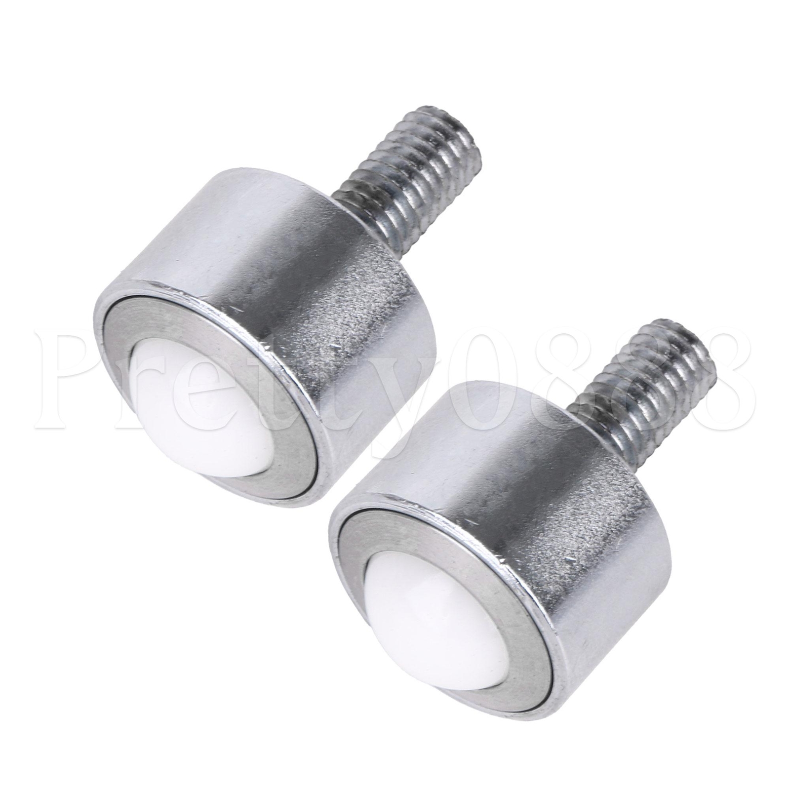 2x Nylon Rolling Ball Steel Shell Transfer Bearing Caster 0.59" 99lbs ...