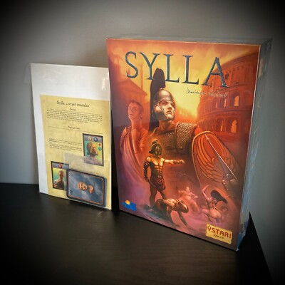 vtg SYLLA BOARD GAME+CAVEANT CONSULES EXPANSION rare oop 2008 english ...