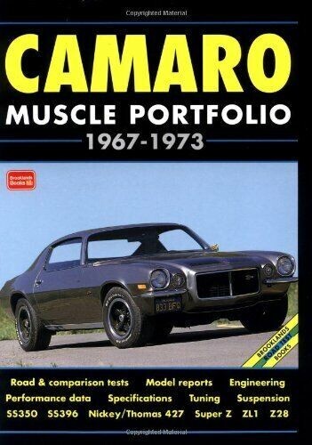 BOOK CAMARO 1967-1973 Z-28 ZL1 SS396 SS350 MUSCLE PORTFOLIO BROOKLANDS ...