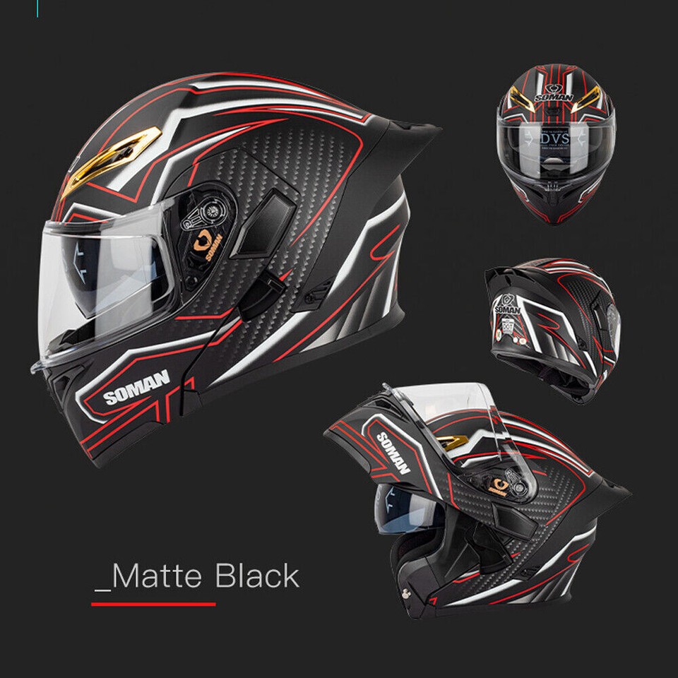 DOT Flip Up Helmet Motorcycle Full Face Street Racing Helmets | eBay