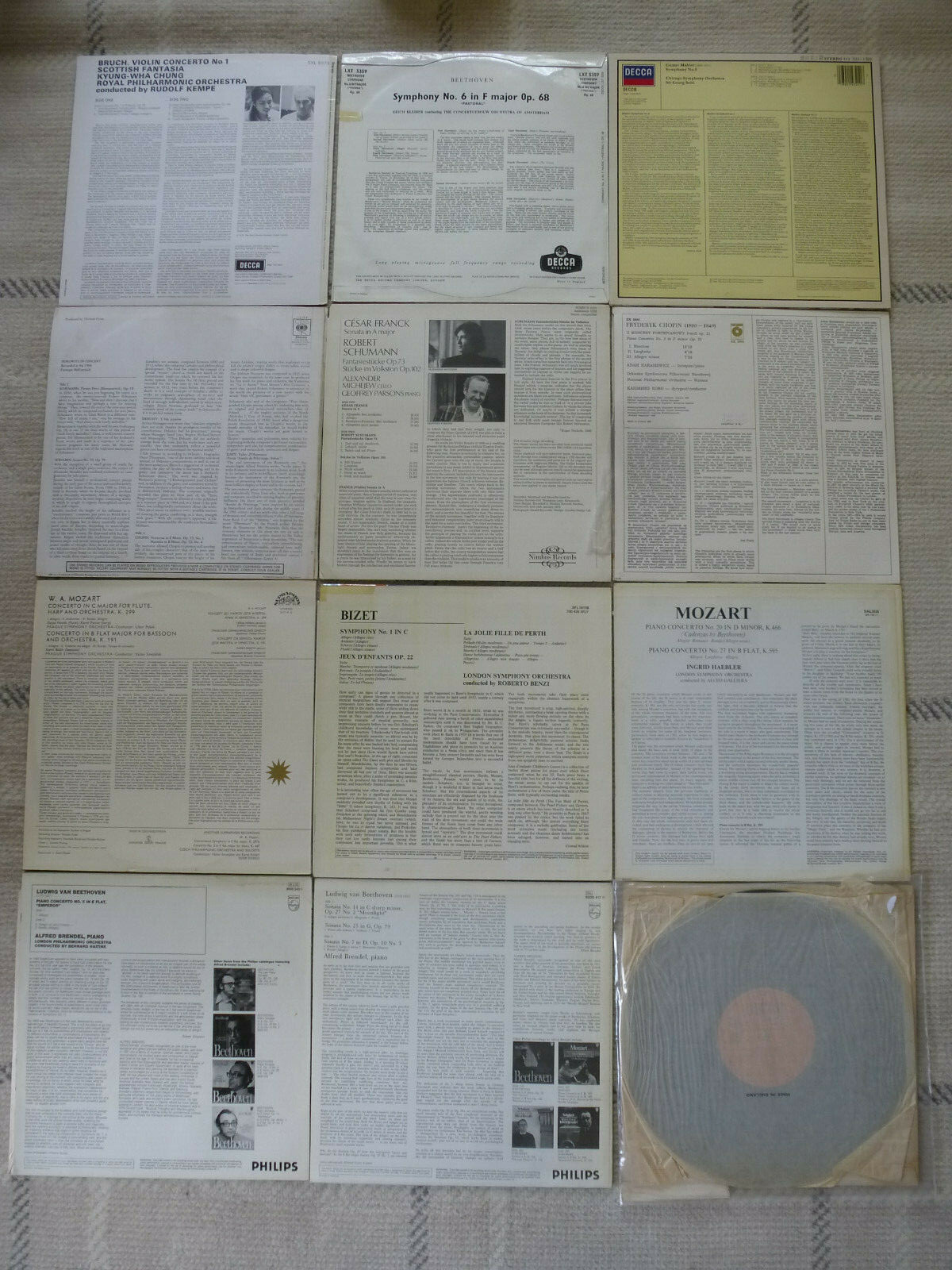 A VINTAGE COLLECTION OF X50 CLASSICAL VINYL RECORDS ALL LISTED BELOW ...