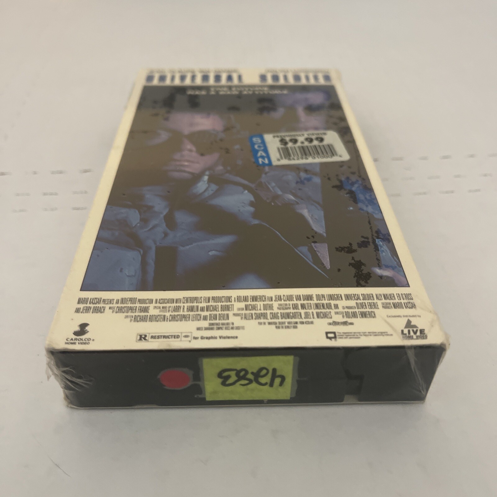 Universal Soldier VHS 1992 Jean-Claude Van Damme Dolph Lundgren pre ...