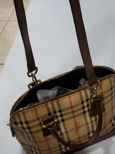 BURBERRY HAYMARKET ALMA TOTE/SATCHEL/HANDBAG | eBay