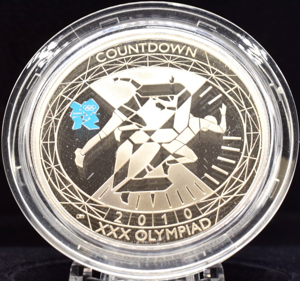 Silver Proof £5 Coin 2012 London Olympics 2010 COUNTDOWN NO:2 Royal ...