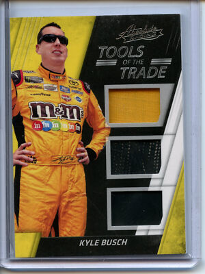 2017 Panini Absolute Racing NASCAR Trio Triple Tools of the Trade Kyle ...