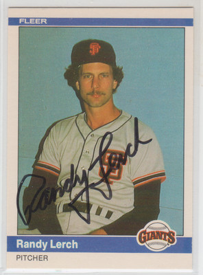 Autographed 1984 Fleer Randy Lerch - Giants | eBay