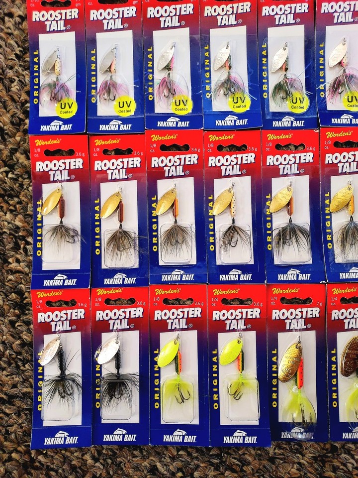 Worden's Original Rooster Tail Spinners Fishing Lures Lot Yakima Bait Trout Bass | eBay