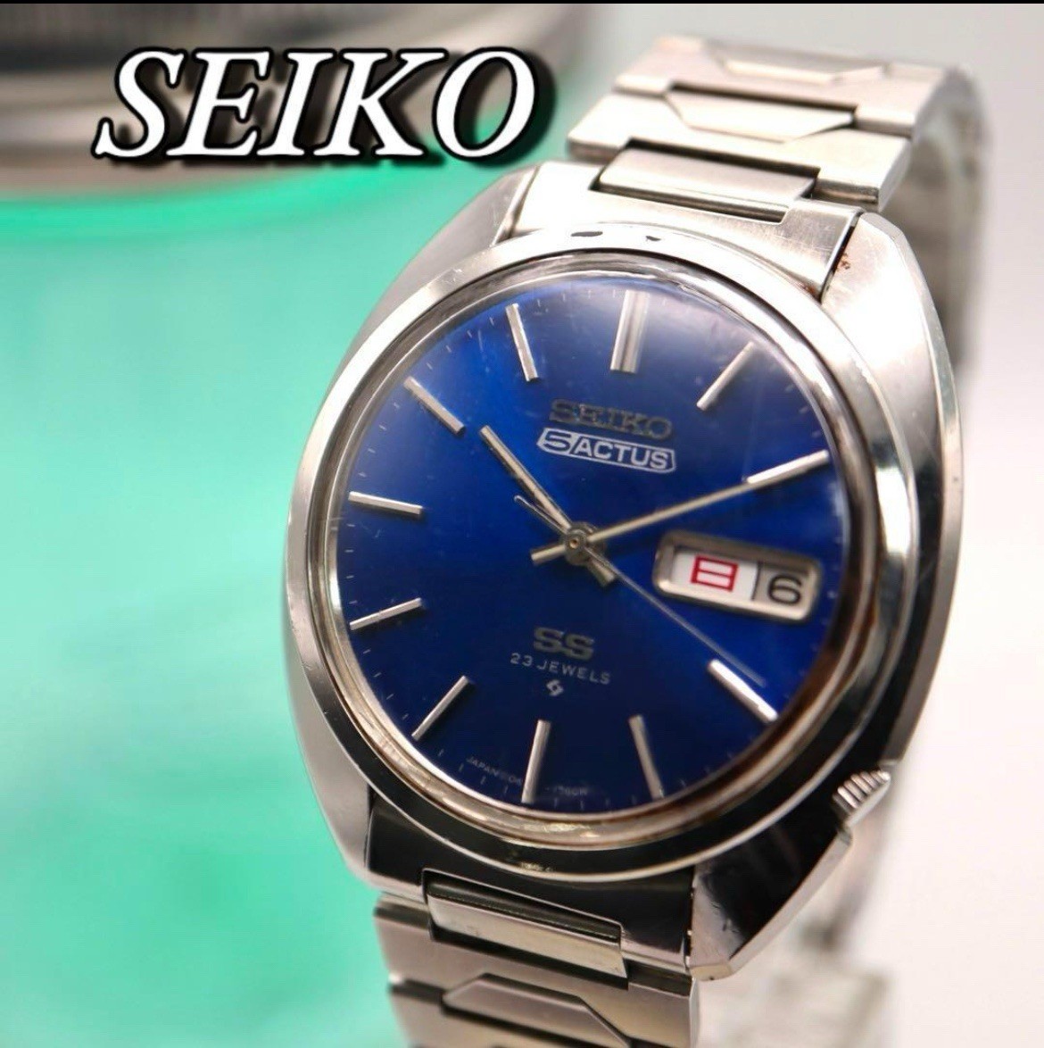 SEIKO Automatic Winding 5ACTUS Day Date Wristwatch Me… - Gem