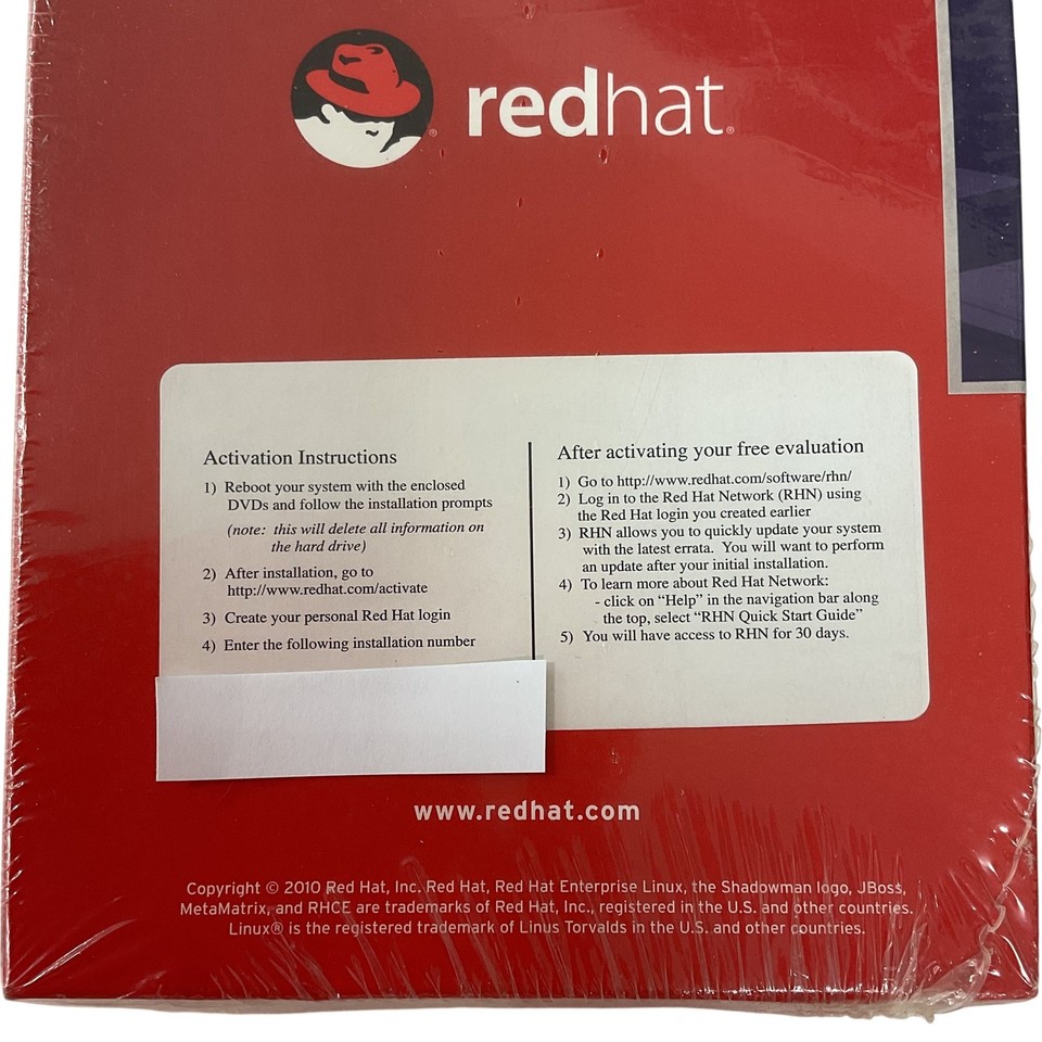 Red Hat Enterprise Linux 6 for Servers Sealed Operating System ...