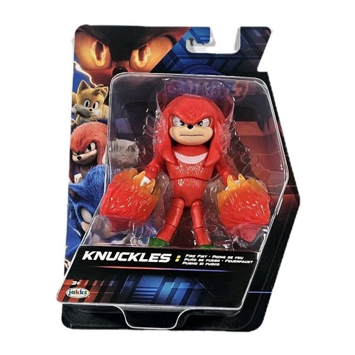 SONIC the Hedgehog Movie KNUCKLES FIRE FIST 5" Action Figure Jakks ...