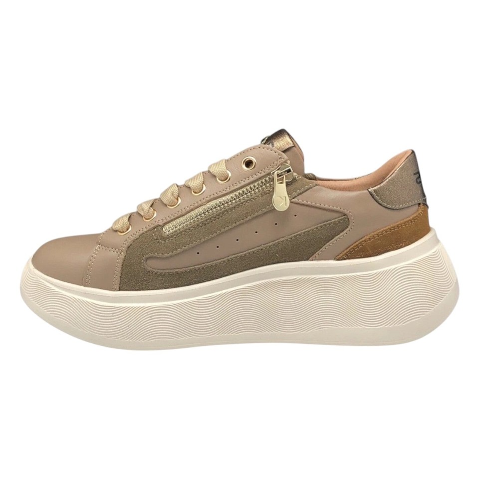 Keys Sneakers Donna in Pelle e Camoscio Corda con Zip Laterale | eBay