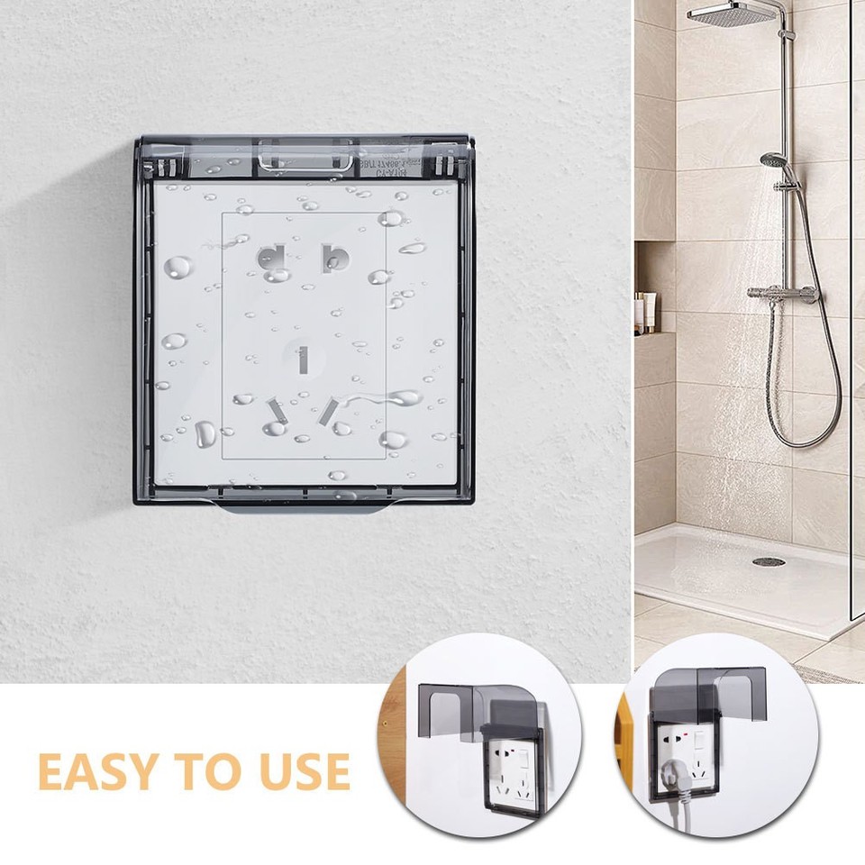 Outdoor Dustproof and Waterproof Socket Box Clear Covers Outlet Baby ...