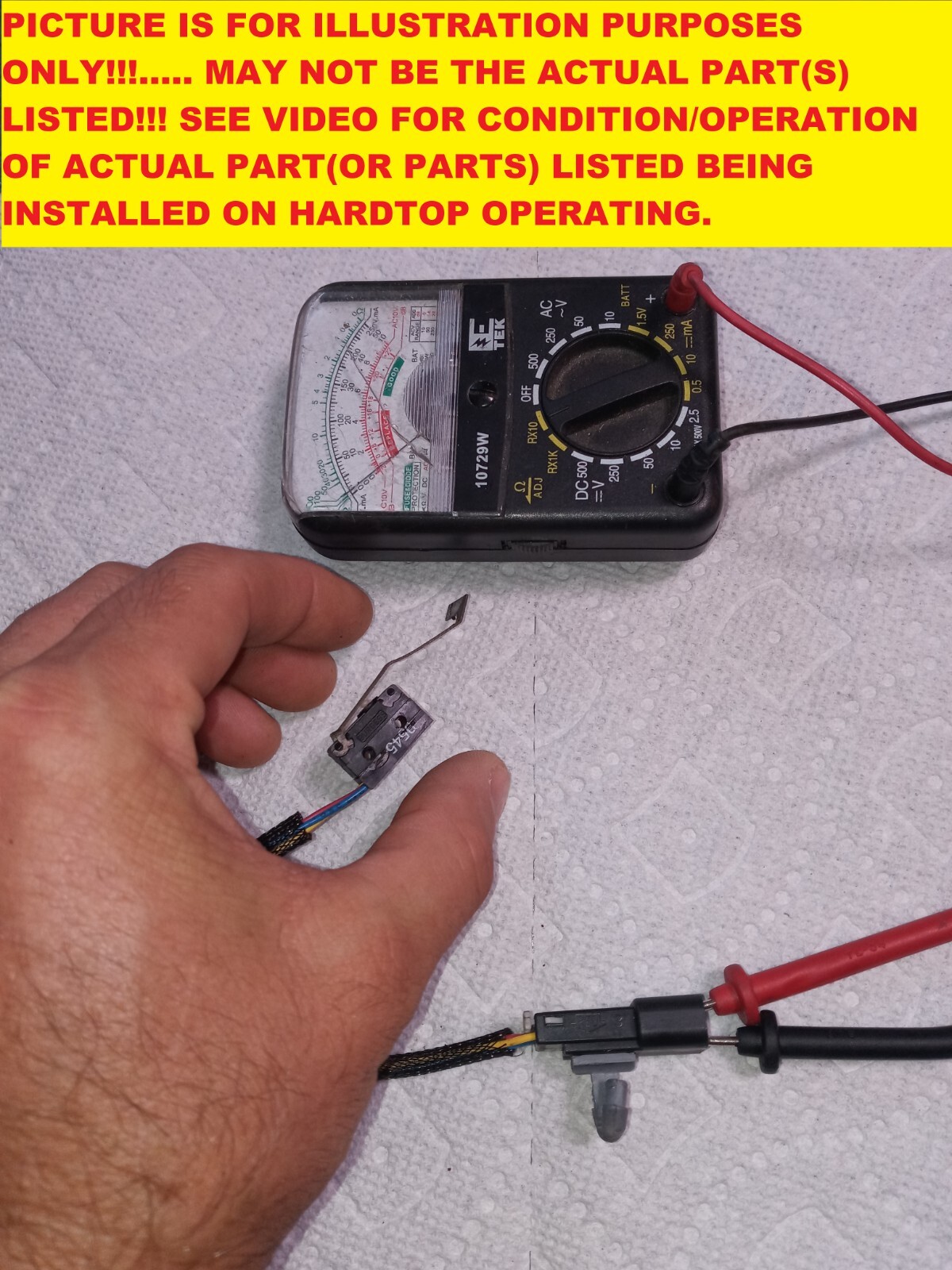 3000GT SPYDER CONVERTIBLE HARDTOP HEADER & TONNEAU MICRO SWITCHES ..SEE ...