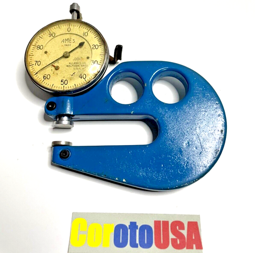 BC Ames 5622 Thickness Gauge Gage Micrometer 262 Dial 0-100 .001" VTG ...
