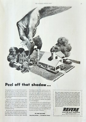 1945 Revere Copper and Brass Incorporated Vintage Ad Peel off that ...