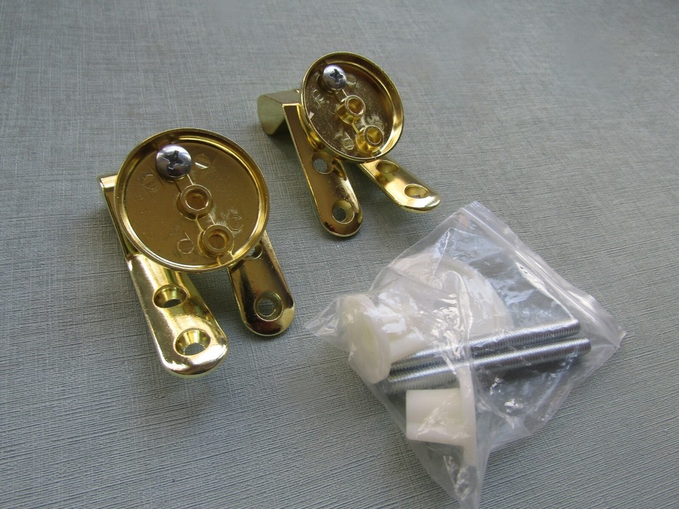 Toilet Seat Hinges Spare Universal Silver /gold Replacement | eBay UK