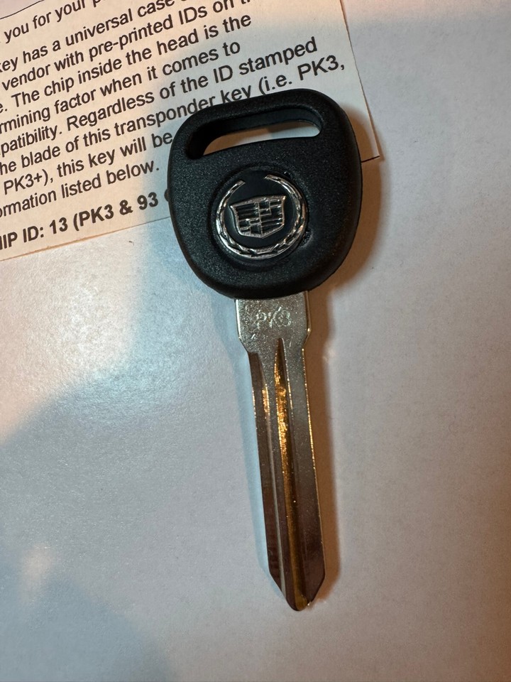 NEW CADILLAC Deville 2005 Car Ignition PK3 ID13 TRANSPONDER CHIP BLANK ...