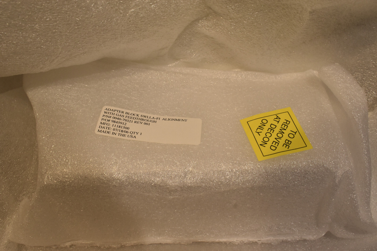 Applied Materials NEW 0040-73921 Adapter Block SWLLA-FI alignment | eBay