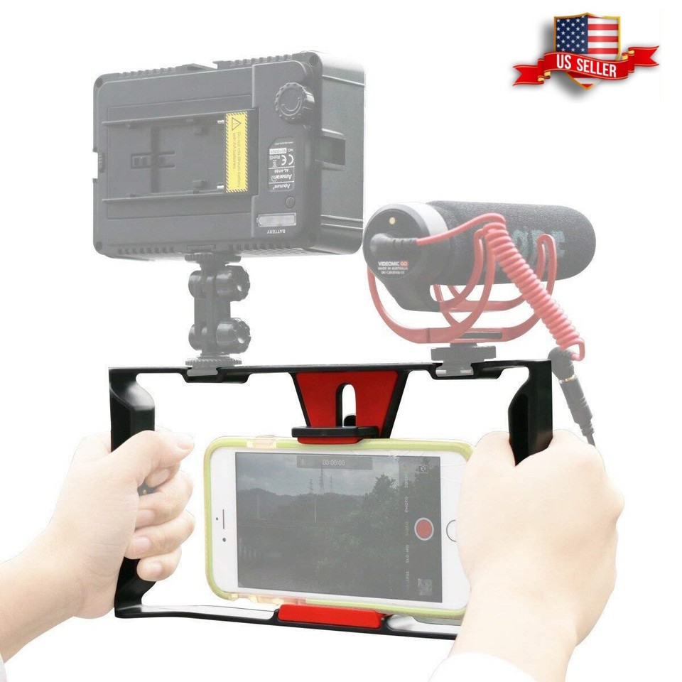 SmartPhone Film Making Vlogging Kit Video Camera Rig Stabilizer Cage ...