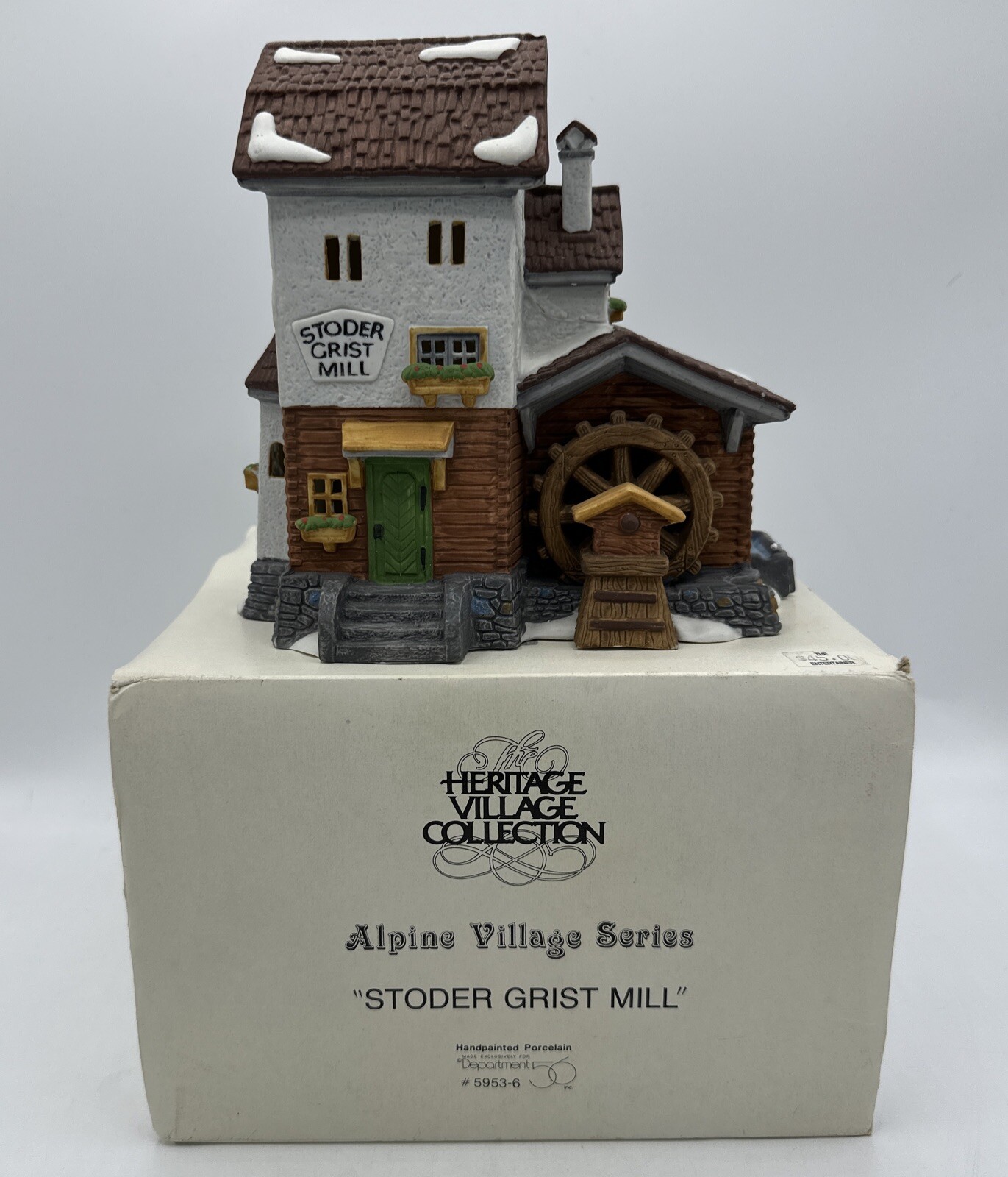 Dept 56 Alpine Village Series, Stoder Grist Mill #5953-6 | eBay