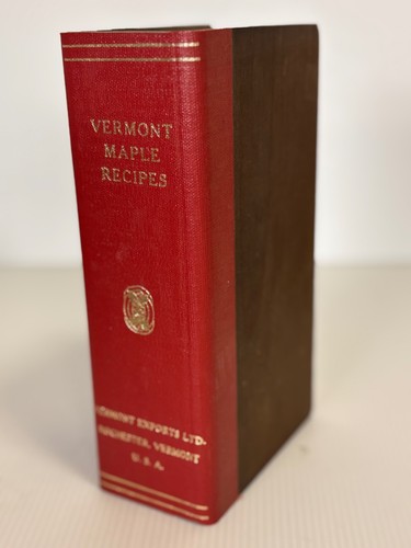 Vermont Maple Recipes False Book Secret Storage Wood Box Bookshelf ...