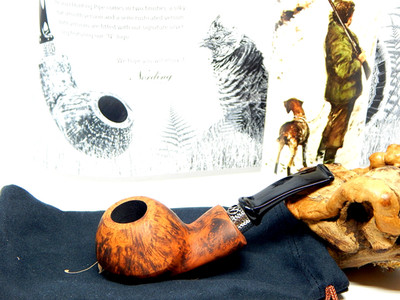 ERIK NORDING UNSMOKED 2021 HUNTING PIPE "GROUSE" RHODESIAN ESTATE PIPE ...