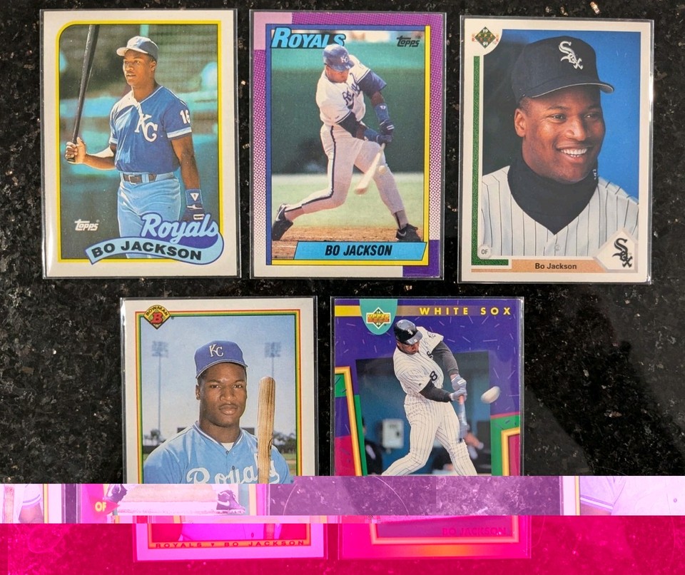 13 Bo Jackson Baseball Card Lot With Beckett Magazine BO KNOWS!! | eBay