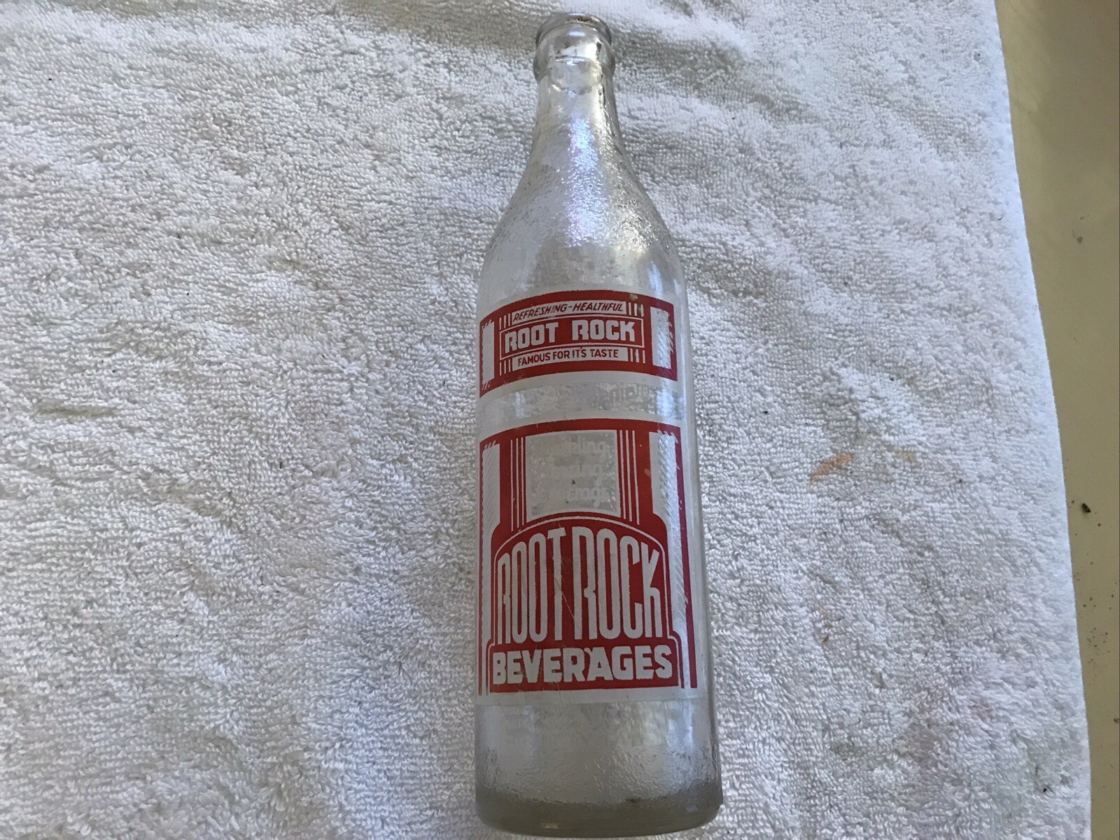 1940 ROOT ROCK BEVERAGES VINTAGE PINT SODA BOTTLE, WASHINGTON, D. C ...
