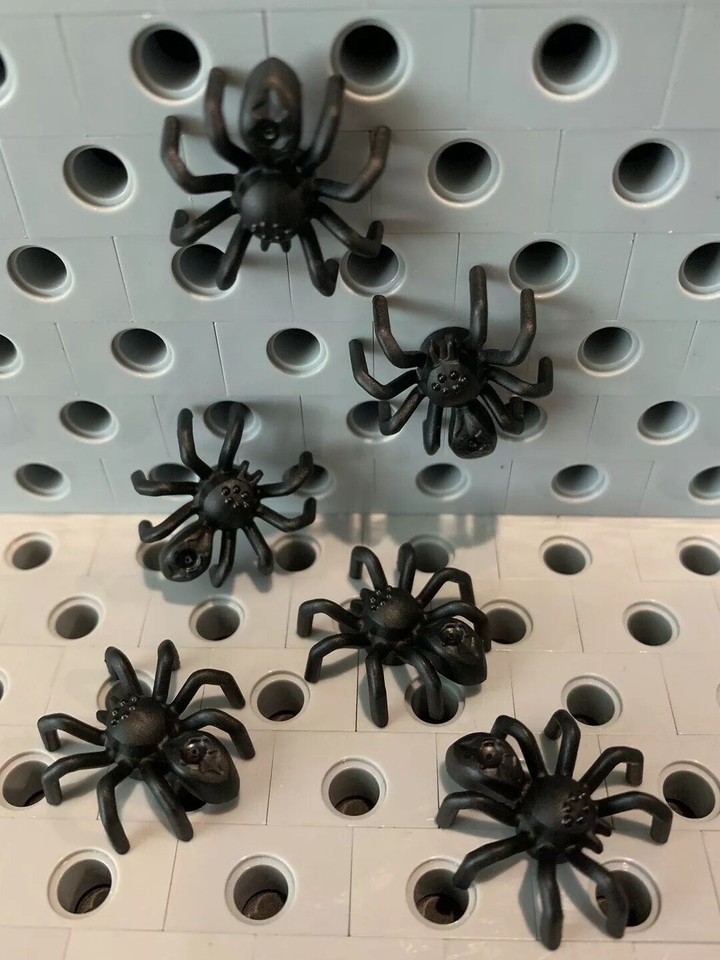 Lego Black Spider Insect Bug Arachnid Creatures Minifigure New Lot Of 6 ...
