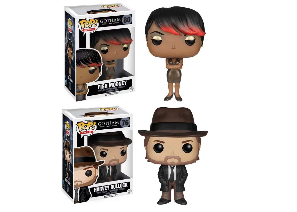 NEW GOTHAM FUNKO POP SET HARVEY BULLOCK AND FISH MOONEY | eBay