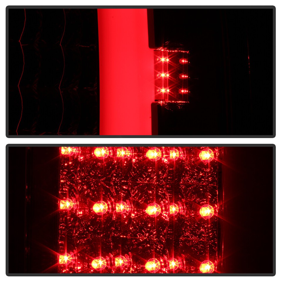Red 2002-2006 Dodge Ram 1500 2500 3500 LED Tube Tail Lights+LED 3rd ...
