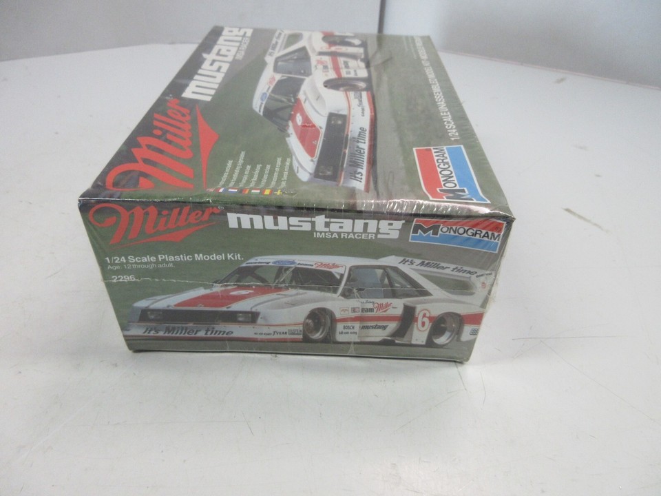 Monogram Miller Mustang IMSA Racer Vintage Model kit 1/24 scale sealed ...