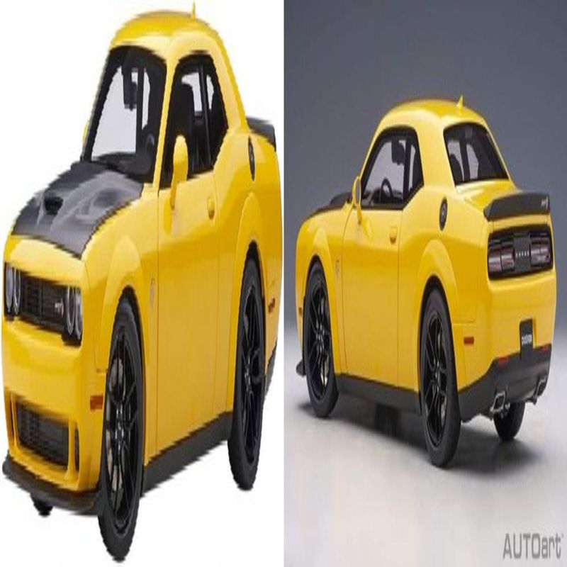 Dodge Challenger SRT Hellcat Widebody Yellow Jacket with Satin Black ...