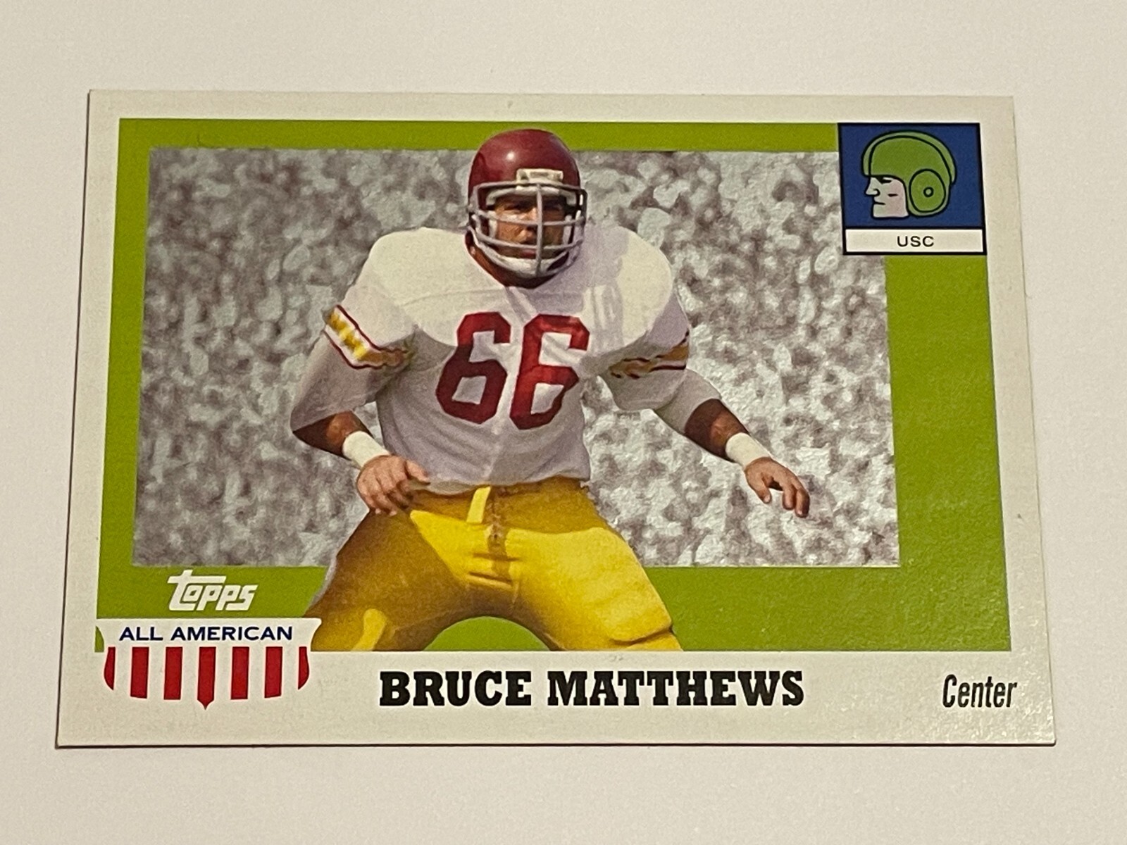 2005 Topps All American Retired Football #62 - Bruce Matthews - USC ...