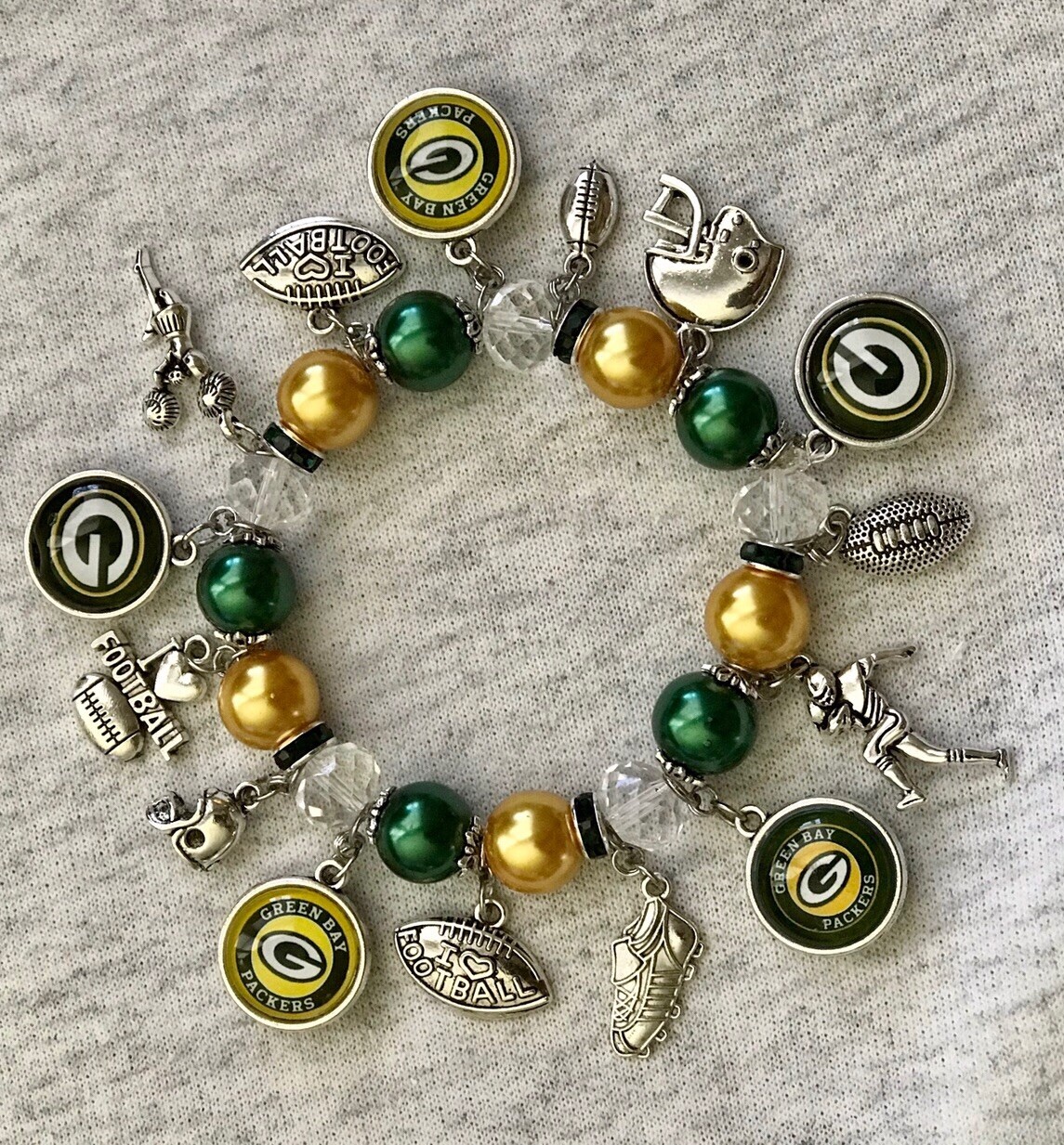 Green Bay Packers Charm Bracelet | eBay
