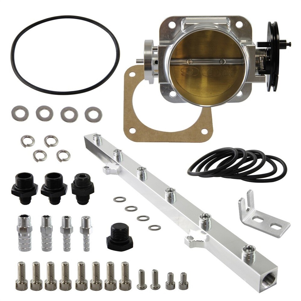 Billet Intake Manifold w/ Fuel Rail kit+Throttle Body BMW E36 E46 325i ...