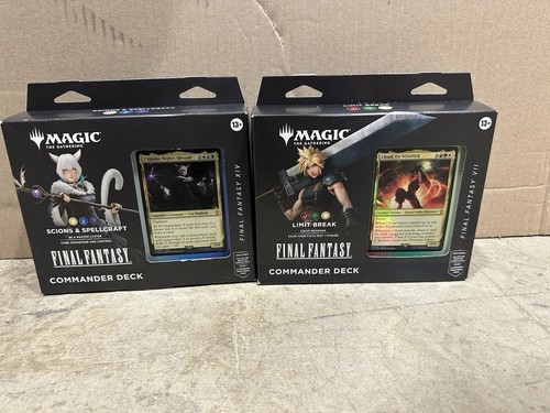 Magic The Gathering Final Fantasy Commander deck bundle Cloud & Y ...