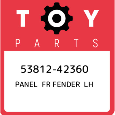53812-42360 Toyota Panel fr fender lh 5381242360, New Genuine OEM Part ...