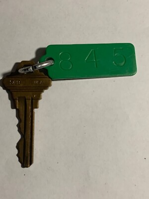 Vintage Hotel Motel Key Fob & Key 70's or 80's #845 | eBay