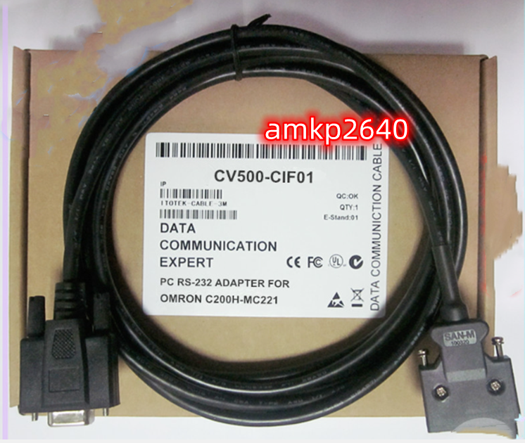 NEW For OMRON C200H-MC221 CV500-CIF01 RS232 Programming Cable 3m #am | eBay