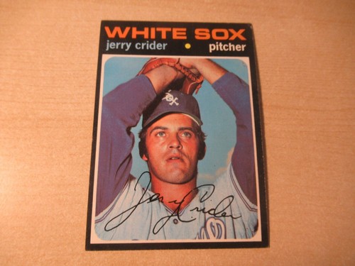 1971 TOPPS JERRY CRIDER #113 CHICAGO WHITE SOX HIGH GRADE SETBREAK FREE ...