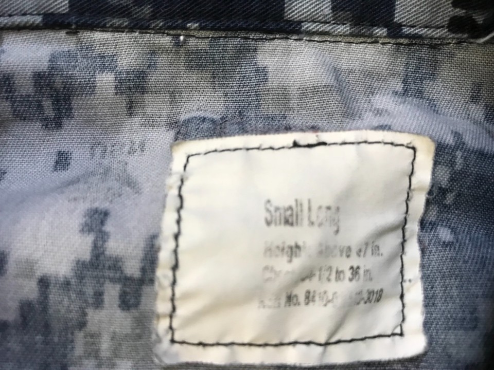 US NAVY WORKING UNIFORM NWU BLUE CAMO MATERNITY TROUSERS BLOUSE SML | eBay