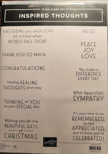Stampin' Up! INSPIRED THOUGHTS stamp set and INSPIRING CANOPY dies | eBay