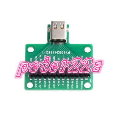 1PCS TYPE-C Test board USB3.124P Female base 40 Mω double-row straight ...